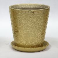 China QUANGUI Glossy Ceramic Flower Pot 1.5 Quart Capacity with Drainage for Indoor Plants and Wedding Decor for sale