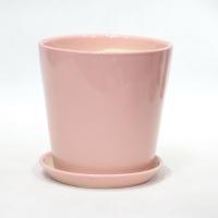China QUANGUI QG-CM001 Glossy White Ceramic Flower Pot with Drainage Holes - Small Size Lightweight Indoor Planter for sale