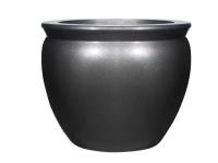 China Large Fiberglass Flower Planters Indoor Outdoor Resin Pots Customized Size 30x30x60cm for sale