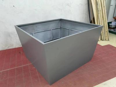 China Fiberglass Flower Pots GRP Large Planter Pots Customizable Round Square 30pcs MOQ for sale