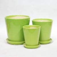 China QUANGUI QG-CM001 White Ceramic Flower Pots with Drainage Holes - Modern Indoor Planters for Succulents and Herbs for sale