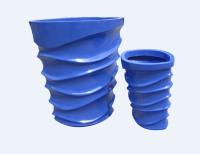 China Custom Fiberglass Flower Pots 30pcs MOQ for Indoor Outdoor Garden Decoration for sale
