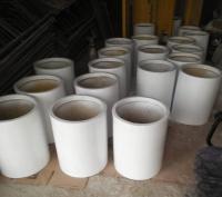 China Custom Fiberglass Flower Plant Pots Round for Indoor Plants 30-40 Days Lead Time for sale
