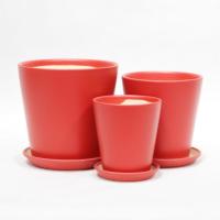 China QUANGUI QG-CM009 Glossy White Ceramic Plant Pot - Small Size with Drainage Holes for Indoor Plants for sale