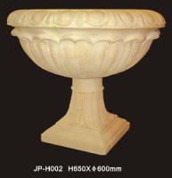 China QUANGUI Natural Sandstone Flower Pots - Small Size, Hand Carved, Waterproof & Fireproof Planters for sale