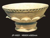 China QUANGUI Natural Sandstone Flower Pots - Small Size, Hand Carved, Waterproof & Fireproof Planters for sale