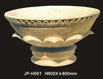 China QUANGUI Natural Sandstone Flower Pots - Small Size, Hand Carved, Waterproof & Fireproof Planters for sale