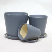 China QUANGUI QG-CM011 Modern Glossy Ceramic Pot - 2.5 Quart Capacity with Drainage Holes for Indoor Plants for sale