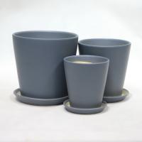 China QUANGUI QG-CM011 Modern Glossy Ceramic Pot - 2.5 Quart Capacity with Drainage Holes for Indoor Plants for sale