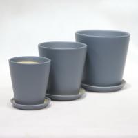 China QUANGUI QG-CM011 Modern Glossy Ceramic Pot - 2.5 Quart Capacity with Drainage Holes for Indoor Plants for sale
