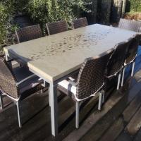 China GRC Concrete Outdoor Furniture Set - Weather-Resistant Custom Tables 25-300$ with CE/ISO Certification for sale