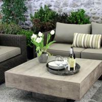 China GRC Concrete Coffee Table - Heavy 25-300 lb Outdoor Furniture with Weather-Resistant Design for sale