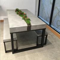 China Outdoor Concrete Furniture Set - Heavy Duty GRC Table & Bench with Weather-Resistant Design, Custom Sizes 25-300$ for sale