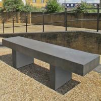 China Outdoor Concrete Furniture Set - Heavy Duty GRC Table & Bench with Weather-Resistant Design, Custom Sizes 25-300$ for sale