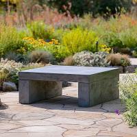 China Outdoor Concrete Furniture Set - Heavy Duty GRC Table & Bench with Weather-Resistant Design, Custom Sizes 25-300$ for sale