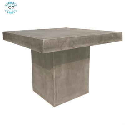 China QG 000 GRC Concrete Outdoor Table with Steel Wood Legs - Weather-Resistant Furniture for Patio & Garden (30-50 Day Delivery) for sale