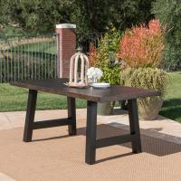 China QG 000 GRC Concrete Outdoor Table with Steel Wood Legs - Weather-Resistant Furniture for Patio & Garden (30-50 Day Delivery) for sale
