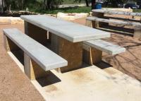 China GRC Concrete Outdoor Furniture Table Sets - Weather-Resistant Custom Sizes 25-300$ with CE/ISO Certification for sale