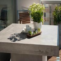 China Weather Resistant Outdoor Concrete Dining Table Set with Sturdy Legs - Custom Sizes, 500 Sets Monthly Capacity, CE/ISO Certified for sale