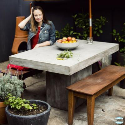 China GRC Concrete Outdoor Furniture Table Sets - Weather-Resistant Custom Sizes 25-300$ with CE/ISO Certification for sale