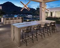 China GRC Concrete Outdoor Table Set - Rectangular & Round Shapes, Weather-Resistant, Custom Sizes 25-300$ for sale