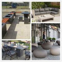 China GRC Concrete Outdoor Table Set - Rectangular & Round Shapes, Weather-Resistant, Custom Sizes 25-300$ for sale