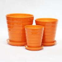 China QUANGUI QG-CM015 2.5L White Ceramic Plant Pot with Glossy Finish for Indoor Outdoor Decor for sale