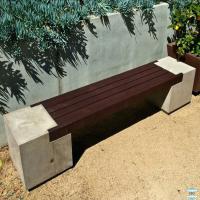 China Weather Resistant GRC Concrete Outdoor Furniture Table Bench Set Custom Size for sale