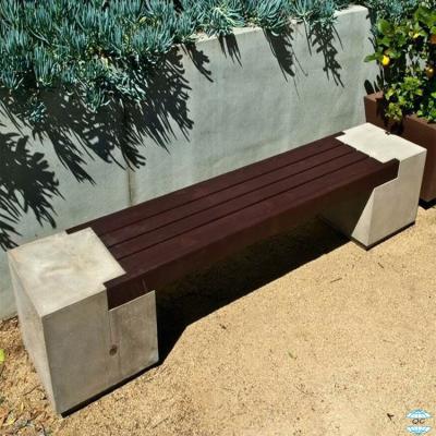 China Weather Resistant GRC Concrete Outdoor Furniture Table Bench Set Custom Size for sale