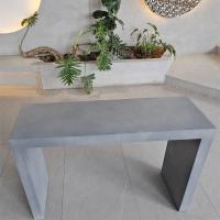 China GRC Concrete Outdoor Table Chair Bench Set Irregular Shape Garden Furniture Custom Size for sale