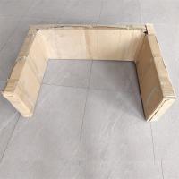 China GRC Concrete Outdoor Table Chair Bench Set Irregular Shape Garden Furniture Custom Size for sale