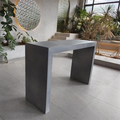 China GRC Concrete Outdoor Table Chair Bench Set Irregular Shape Garden Furniture Custom Size for sale