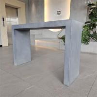 China GRC Concrete Outdoor Table Chair Bench Set Irregular Shape Garden Furniture Custom Size for sale