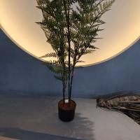 China 100CM Artificial Fern Tree - UV Resistant Plastic Faux Plant for Indoor/Outdoor Decor for sale