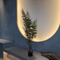 China 100CM Artificial Fern Tree - UV Resistant Plastic Faux Plant for Indoor/Outdoor Decor for sale