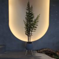 China 100CM Artificial Fern Tree - UV Resistant Plastic Faux Plant for Indoor/Outdoor Decor for sale