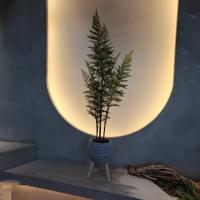 China 100CM Artificial Fern Tree - UV Resistant Plastic Faux Plant for Indoor/Outdoor Decor for sale
