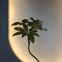 China QUANGUI 110cm Artificial Schefflera Tree - UV Resistant Faux Plant with 3-5 Year Lifespan for sale