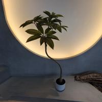 China QUANGUI 110cm Artificial Schefflera Tree - UV Resistant Faux Plant with 3-5 Year Lifespan for sale