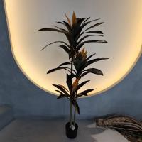 China 130cm Artificial Agave Tree with UV Resistant Plastic Material and 3-5 Year Lifespan for Indoor Outdoor Decor for sale