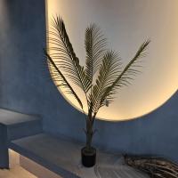 China 140cm Artificial Palm Tree with UV & Insect Resistance - Hypoallergenic Faux Plant for Indoor/Outdoor Use for sale
