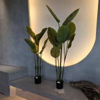 China 120CM Artificial Traveller's Tree - Realistic Plastic Faux Plant for Indoor/Outdoor Use with UV Resistance for sale