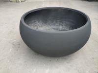 China Fiber Clay Flower Pot Planter 198 lb Hand Carved Smooth Surface for Hotel Garden for sale