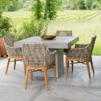 China GRC Concrete Outdoor Furniture Table & Bench Sets - Weather-Resistant, Heavy 25-300lb Weight, Custom Sizes for sale