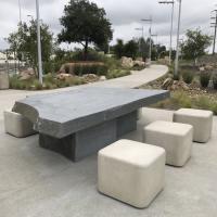China GRC Concrete Outdoor Furniture Table & Bench Sets - Weather-Resistant, Heavy 25-300lb Weight, Custom Sizes for sale