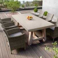 China GRC Concrete Outdoor Furniture Table & Bench Sets - Weather-Resistant, Heavy 25-300lb Weight, Custom Sizes for sale