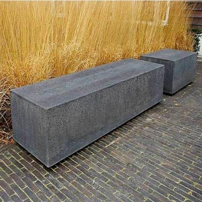 China Outdoor Rectangle / Round GRC Concrete Patio Table With Bench Seats for sale