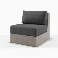 China Square Round GRC Concrete Table Seating Chair Bench For Outdoor Indoor for sale
