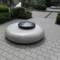 China Square Round GRC Concrete Table Seating Chair Bench For Outdoor Indoor for sale