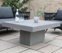 China Custom GRC Concrete Outdoor Patio Garden Bench Table Set Heavy Weight 500 Sets per Month for sale